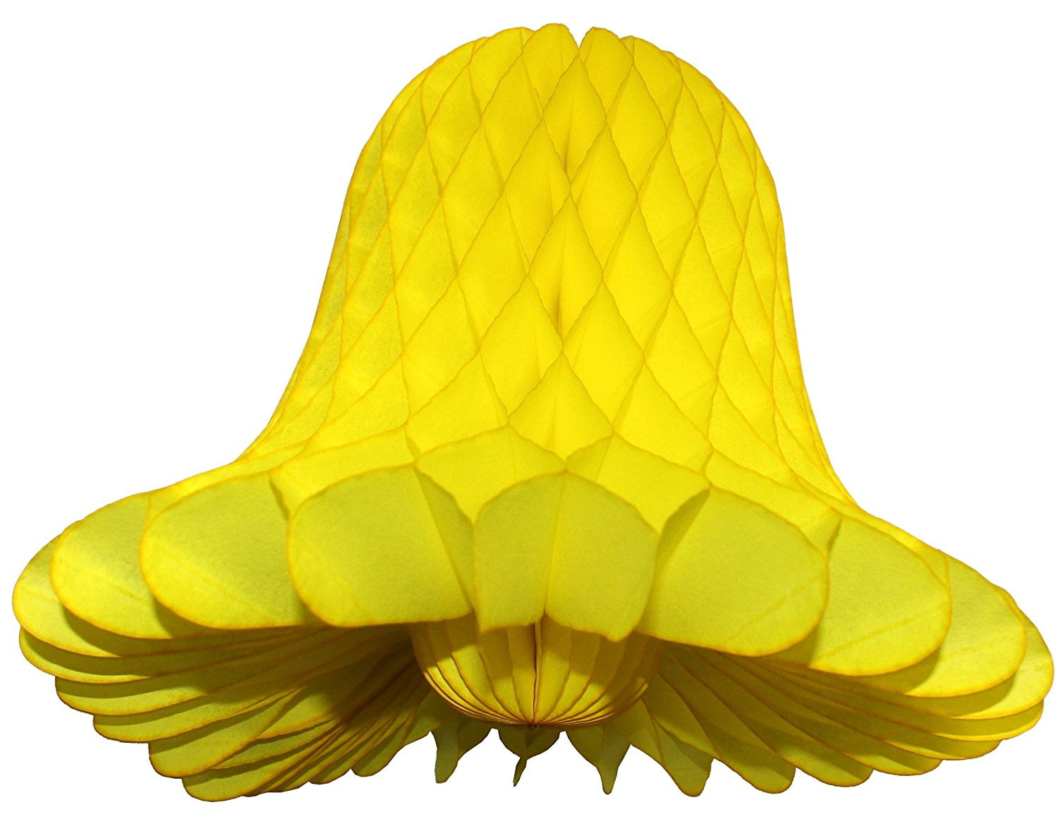 3-pack 11 Inch Hanging Honeycomb Tissue Paper Bell Decoration, Yellow ...