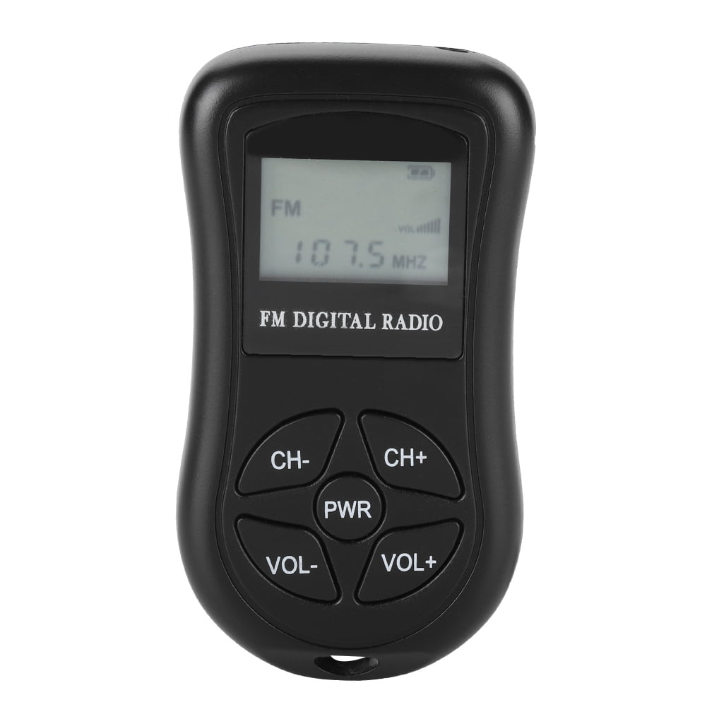 Spptty Personal Mini Digital Radio, Portable Radio with Earphones,LCD ...