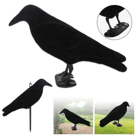 Fake Bird Hunting Creative Realistic Pe Yard Decor Outdoors Trap Crow ...