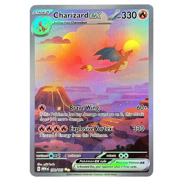 Tarjetas PKM holográficas Charizard Ex GX Rainbow Blastoise VMAX ...