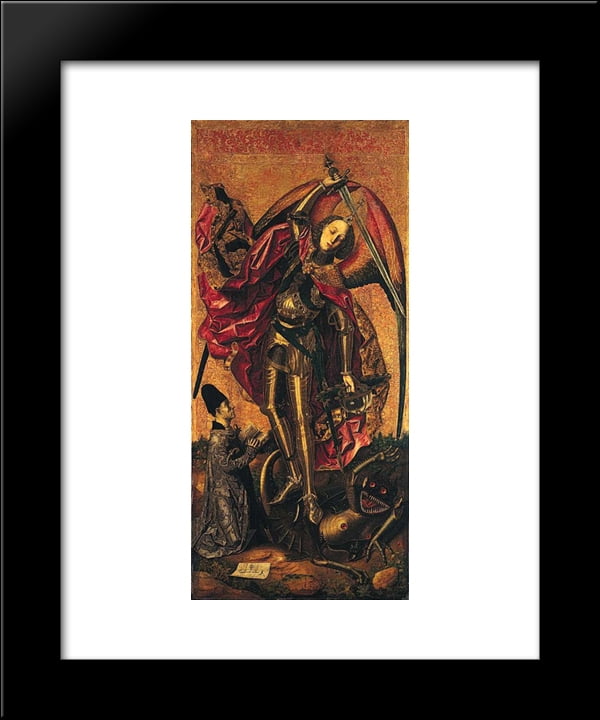 Saint Michael Triumphs over the Devil 20x24 Framed Art Print by ...
