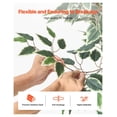 5FT Artificial Ficus Tree with Pot, Tall Faux Ficus Plant Indoor ...
