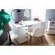South Shore Crea Sewing Craft Table on Wheels, White - Walmart.com