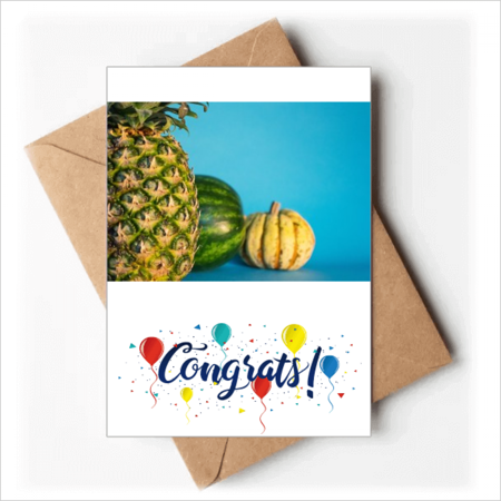 Tropical Fruit PineFruit Fresh Picture Wedding Cards Congratulations ...