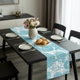 Aqua Coastal Table Runner 108 Inches Long,Dining Table Runners Dresser ...