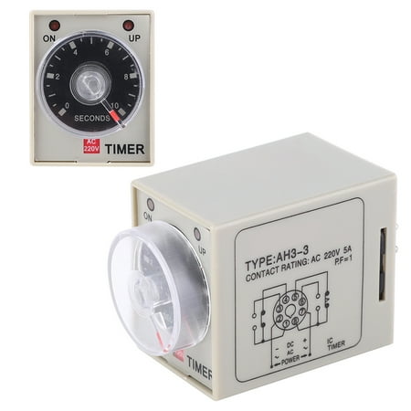 Time Relay Delay Timer Delay On Relay Timer Switch AH3-3 Time Relay Adjustable Delay Timer ...