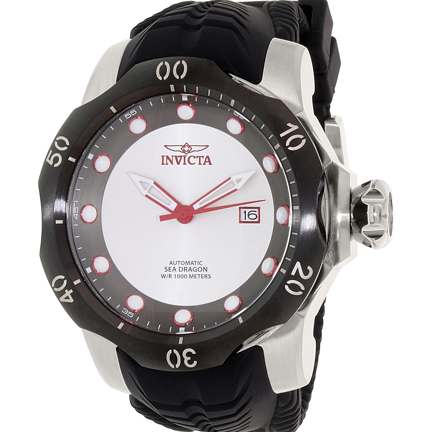 Invicta Men's Venom 19308 Black Silicone Automatic Watch - Walmart.com