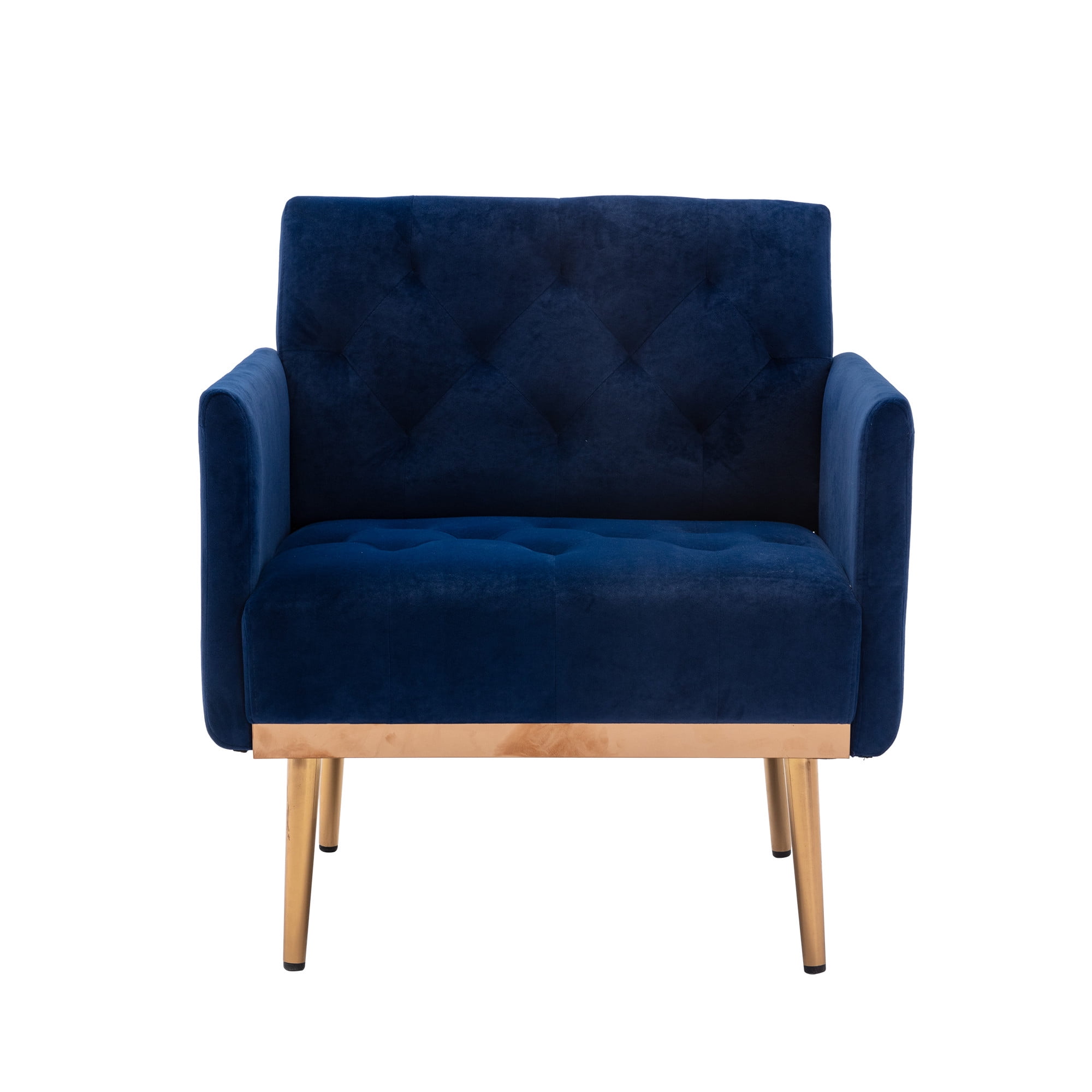Accent Chair with Arms, Modern Velvet Tufted Upholstered Accent Arm ...