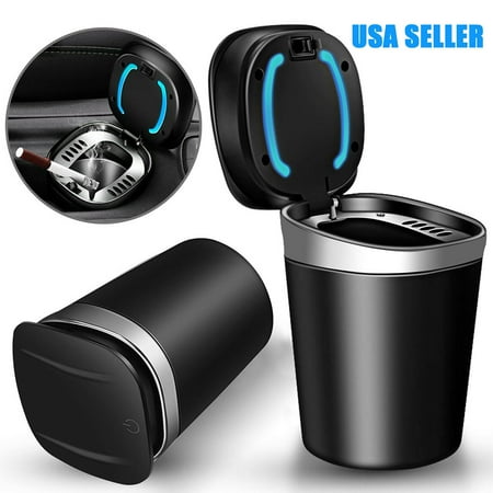 Portable Car Ashtrays Cigarette Lighter Automatic Lighting Light ...