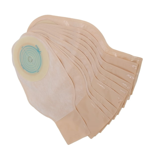 Fyydes 10pcs Ostomy Bag One‑Piece Disposable Colostomy Bags Ostomy ...