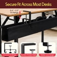 Pyle 36" Under Desk Cable Management Tray – Clamp or Screw Mount Wire ...