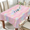 60x60in Square Printed Tablecloth Easy-Care Decorative Table Cloth for ...