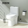 Small one Piece Toilet Short Compact Bathroom Tiny Mini Commode Water ...