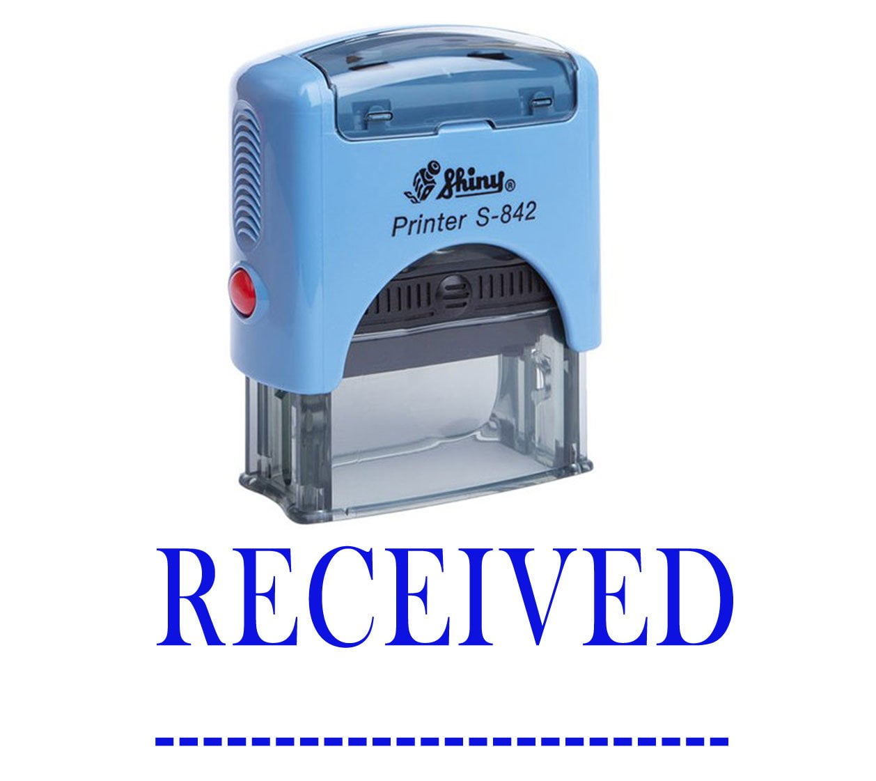 RECEIVED Self Inking Rubber Stamp Custom Shiny Office Stationary Stamp ...