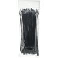 Hyper Tough 8 Inch Uv Black Cable Ties 100pcs - Walmart.com