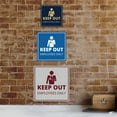 Signs ByLITA Square Keep Out Employees Only Sign (Blue) - Small ...