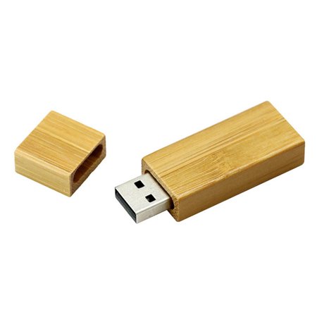 Rectangle USB2.0 Natural Carbonized Wood Flash Drives Memory Stick Pen ...