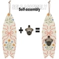 RKSupls Ribbon Wildflower Seamless Pattern Wooden Wall Mounted Bottle ...