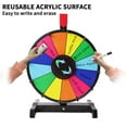 Hooomyai 12" Tabletop Spinning Prize Wheel 12 Slots Heavy Duty Editable ...