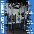 Mikolo Power Rack Cage with LAT Pulldown System,1200 lbs Capacity Power ...