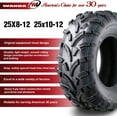 Wanda Set of 4 ATV/UTV Tires - 25x8-12 Front & 25x10-12 Rear, 6PR P373 ...