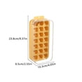 Press Ice Cube Tray with Storage Box Silicone Ice Mold Container for ...