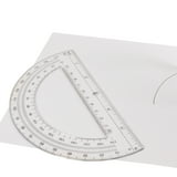 Westcott 6 inch Student Clear Plastic Circular Protractor Tool, 1 Piece ...