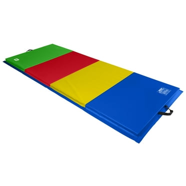 We Sell Mats Folding Personal Fitness Exercise Mat, 4' x 6' Lime Green ...