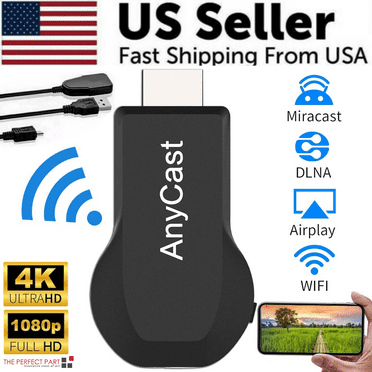 True 4K M100 TV Stick HDM WiFi Wireless Dongle Receiver TV Streamer ...