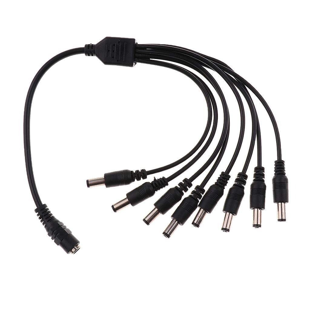 DC 12V 1 to 8 Way Power Splitter Cable for Cameras - Walmart.com