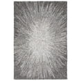 SAFAVIEH Micro-Loop Carbrey Sunburst Area Rug, Charcoal/Grey, 6' x 9 ...
