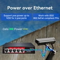 5 Port PoE+ Switch | Easy Smart Managed Ethernet Support VLAN QoS 52W ...