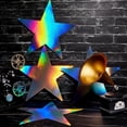 36 Pieces Star Card Stock Cutouts 11 Inches Glitter Double Printed ...