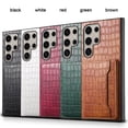 Compatible with Samsung S25 Ultra back cover with crocodile pattern ...