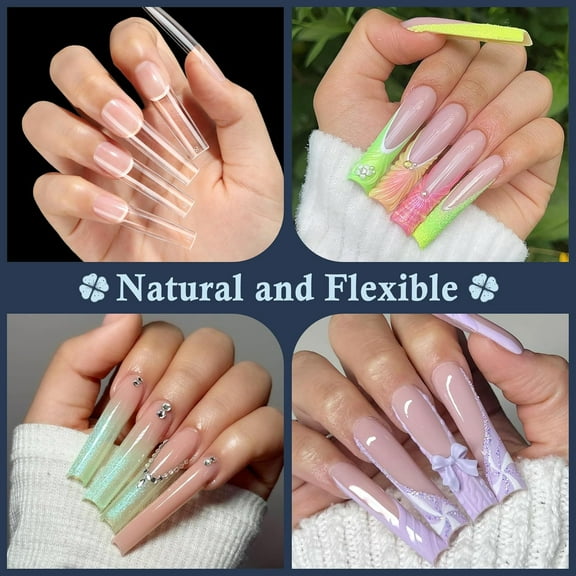 Apres Gel-X Nail Extensions, Sculpted Almond Medium Tips, 14 Sizes, 600 ...