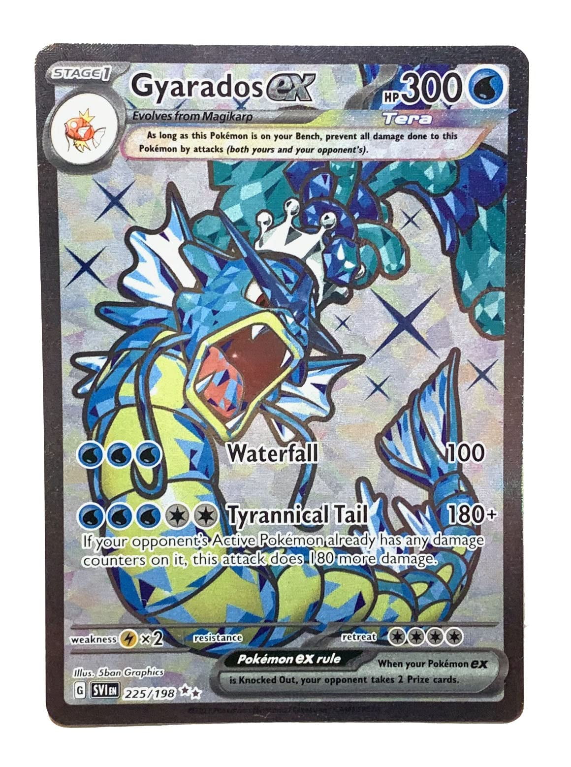 Carta coleccionable Pokémon Gyarados ex 225/198 Ultra Rare Holo ...