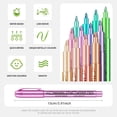 Osfvolr Metallic Paint Markers,Acrylic Paint Pens for Rock Painting ...