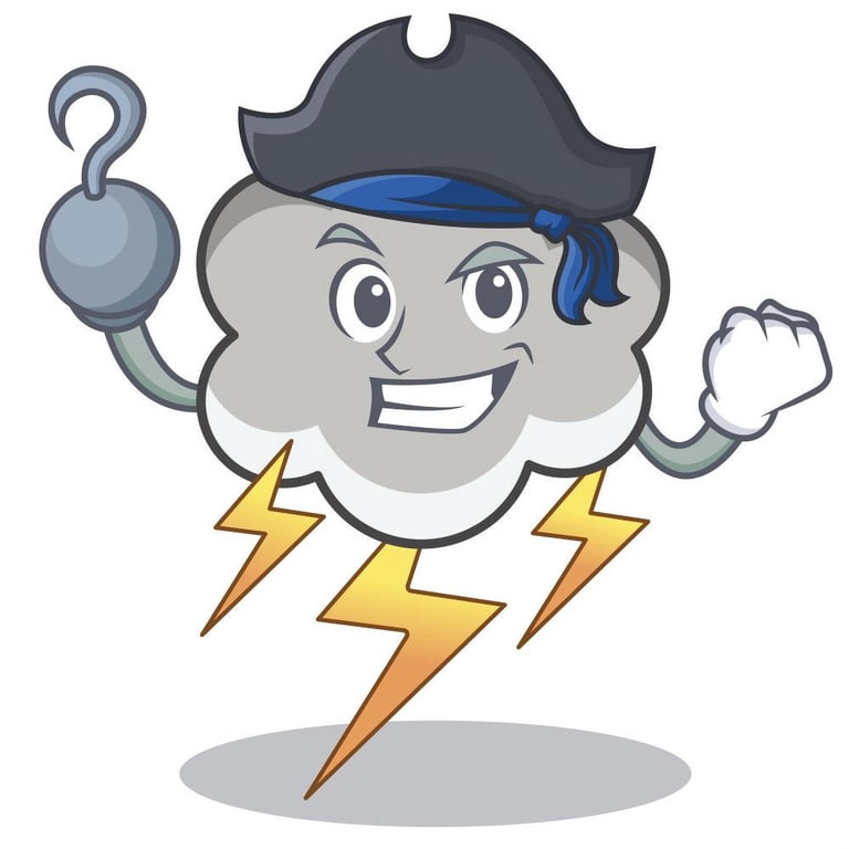 Cartoon Thunder Cloud