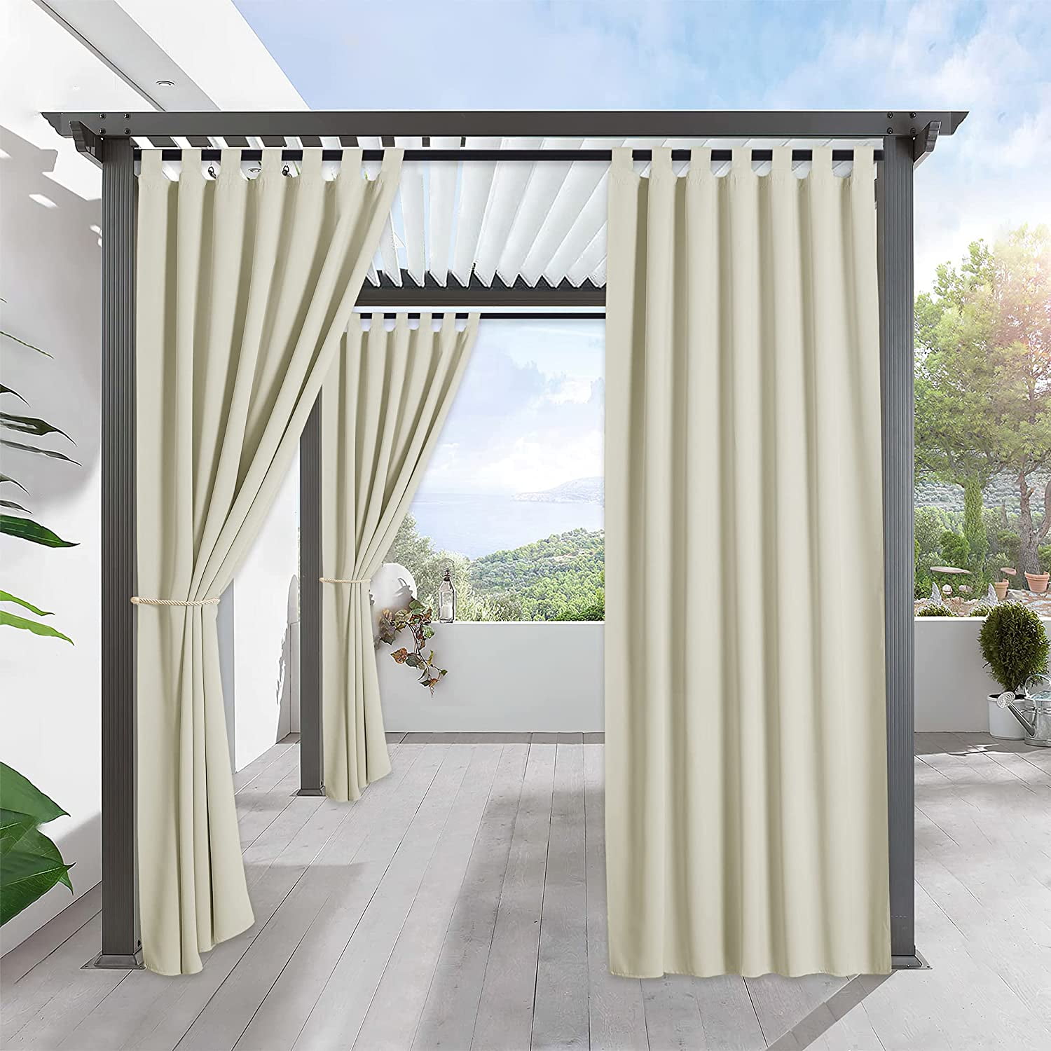 Click here for Siabc-Outdoor Patio Curtains - Blackout Waterproof... prices