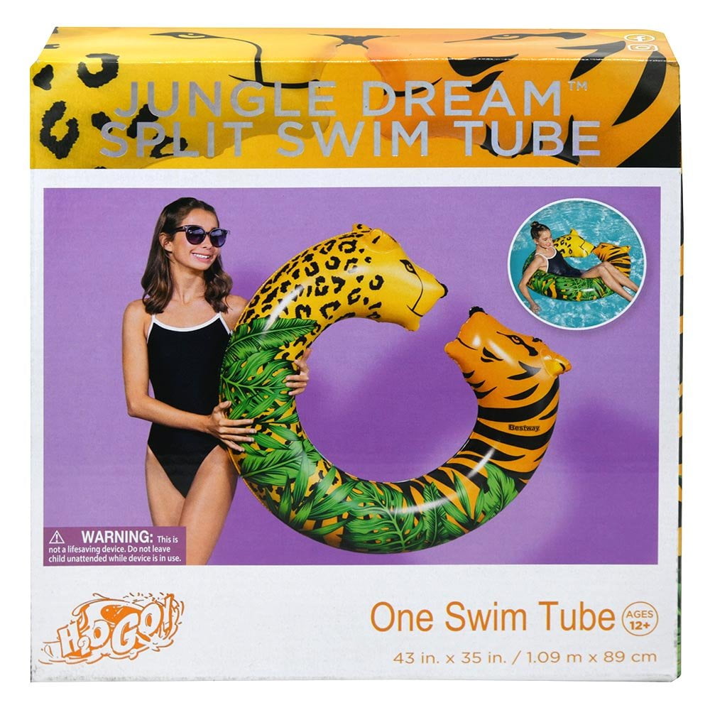 Jungle Dream Split Swim Tube in color box- 43 x 35" - Walmart.com
