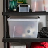 IRIS USA, 60 Quart Stack & Pull™ Plastic Storage Box with Buckles ...
