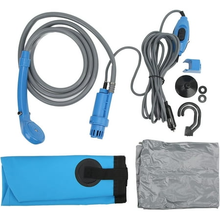 Portable Shower for Camping,12V Portable Camping Shower Folding Bucket ...