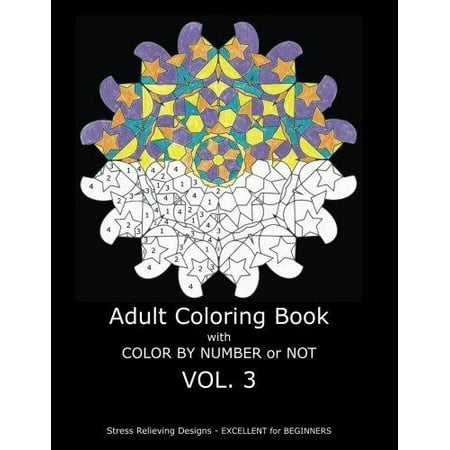 Adult Coloring Book with Color by Number or Not | Walmart Canada