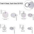 1 Box 304 Stainless Steel Charms with Jump Rings Mirror Polished Finish ...