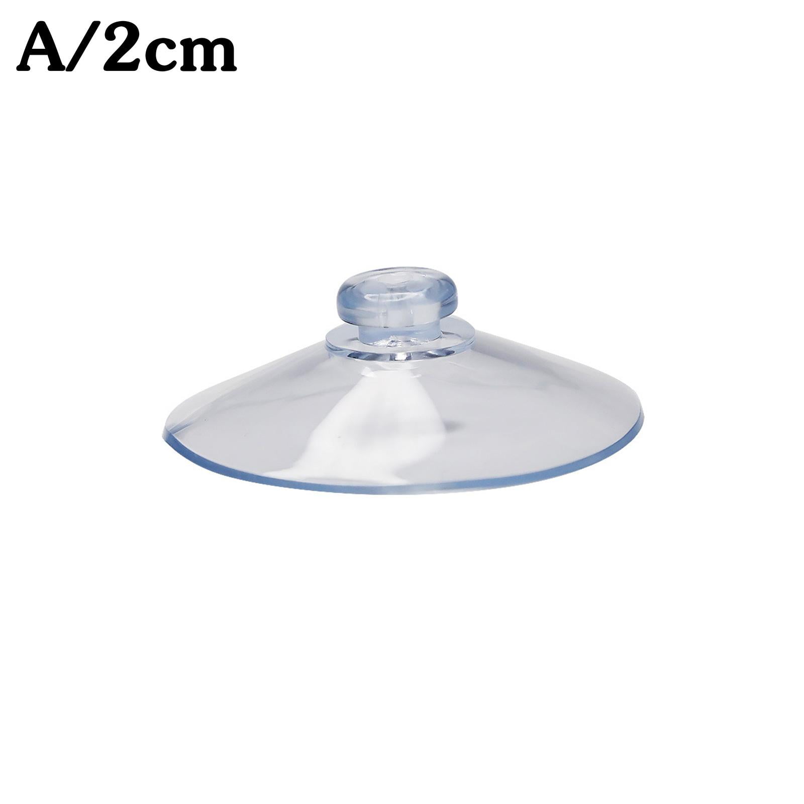 20-45mm Round Button Suction Cups/Pads (Window Suckers) Clear Rubber ...