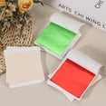 Uxcell 200Pcs Sheet Gold Leaf Sheets 3.3"x3.7" Booklet Paper Silver ...