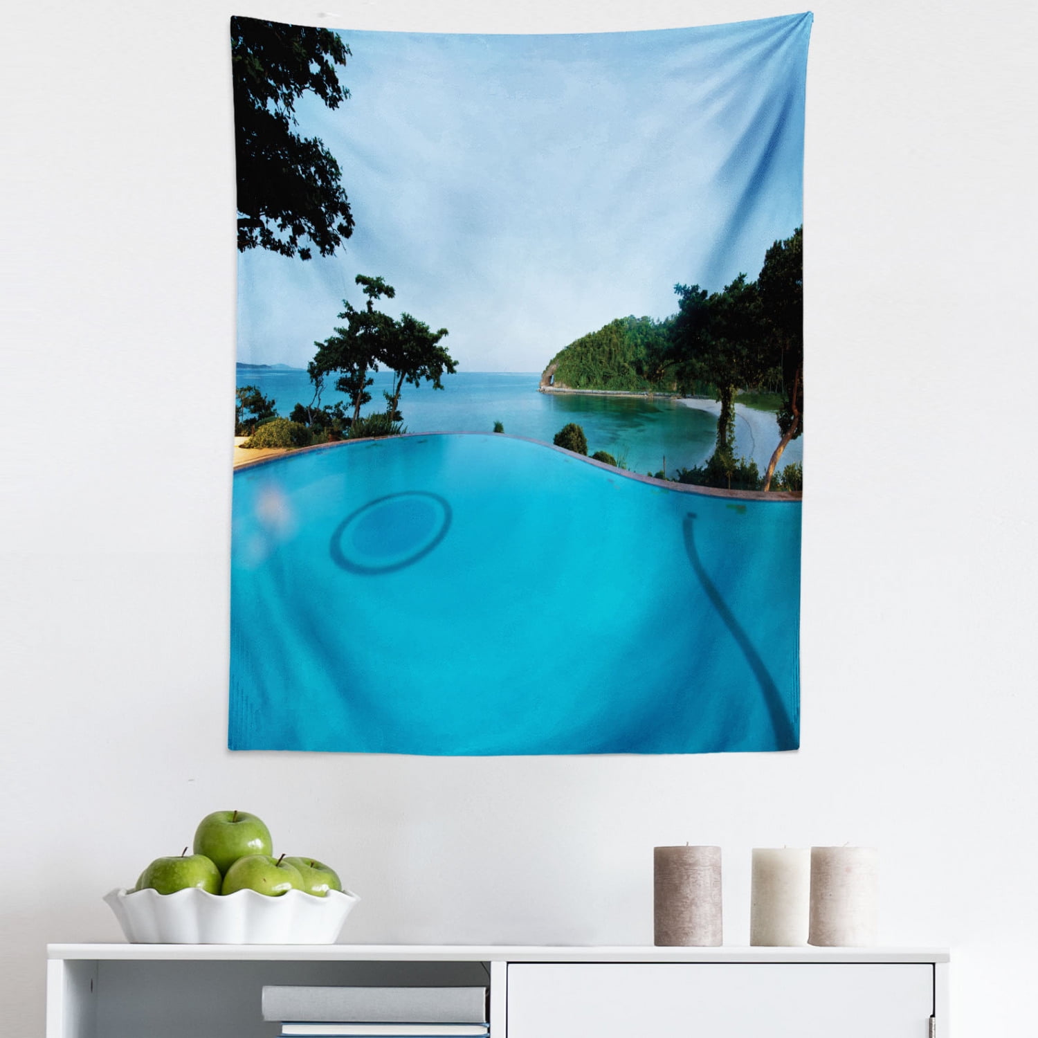 Turquoise Tapestry, Pool View at Sunset Beach in Seacoast Ocean Vibrant ...