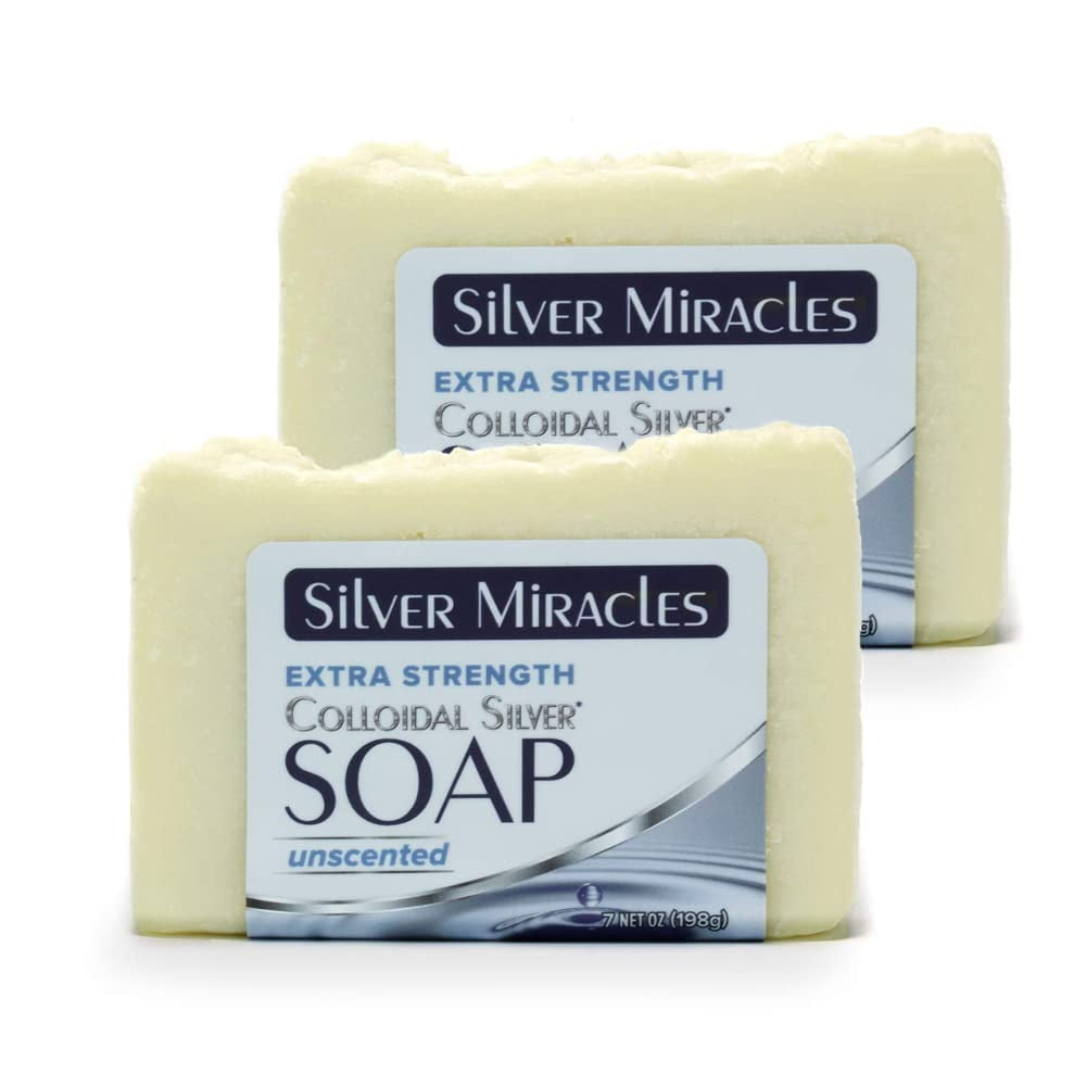 Paquete de 2 unidades de plata coloidal Soap Silver Miracles Extra ...