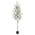 DR.Planzen 6ft Artificial Olive Tree Indoor, Tall Faux Olive Tree ...