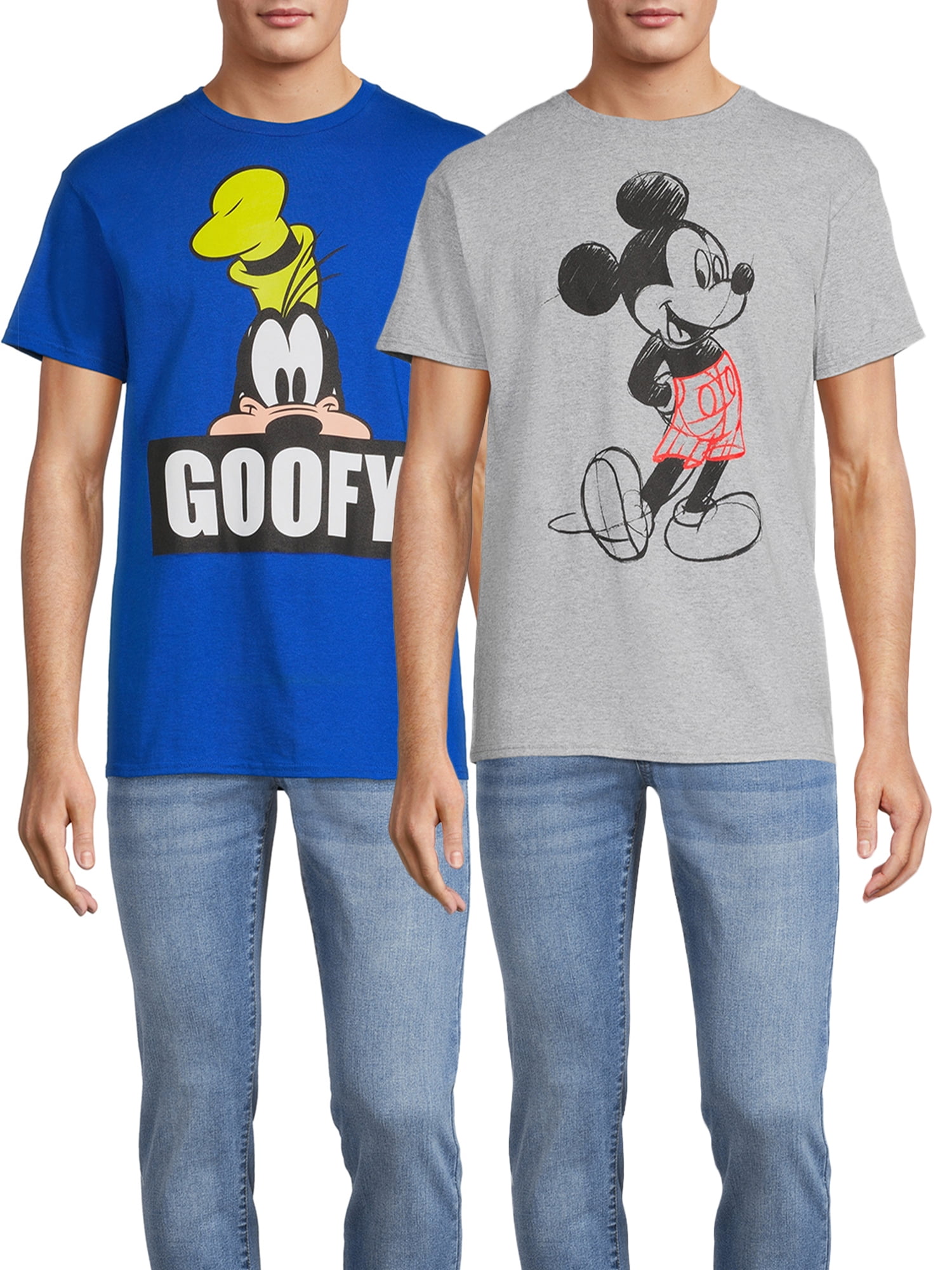 Disney Men's Character Graphic Tee Set, 2-Pack - Walmart.com